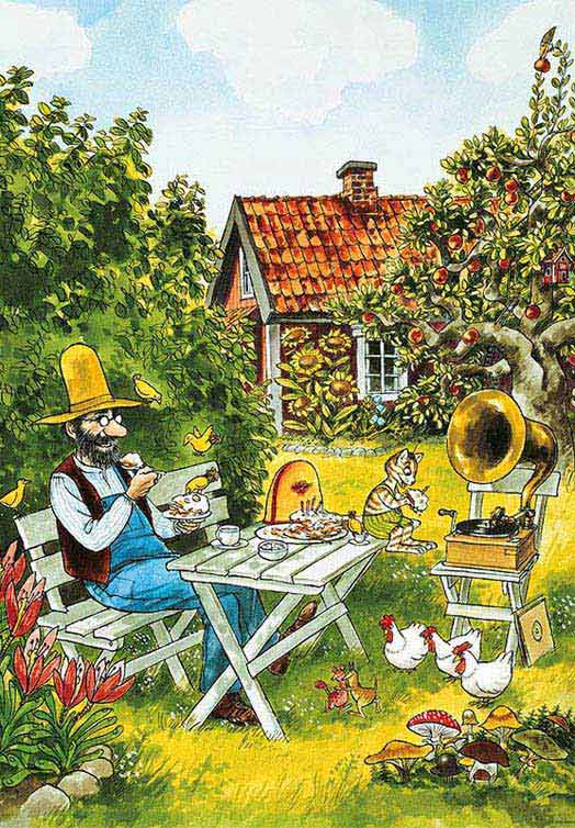 Leuke Poster Met Pettson En Findus | The Swedish Gift Shop